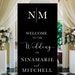 PRINTED Extra-large Welcome Sign, Reception Sign, Foam Board Sign ...