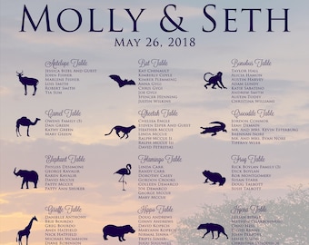 Zoo Animal Chart - Etsy