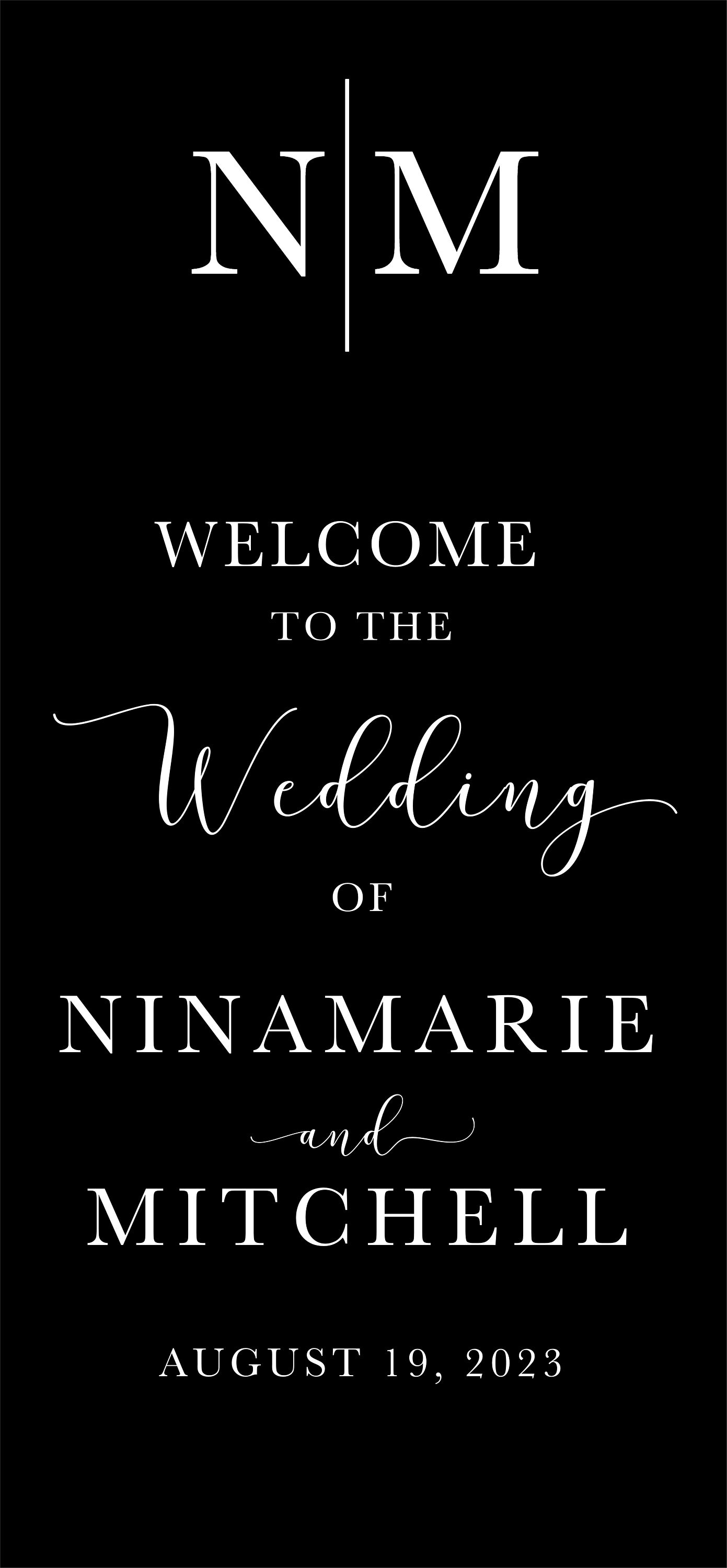 PRINTED Extra-large Welcome Sign, Reception Sign, Foam Board Sign ...