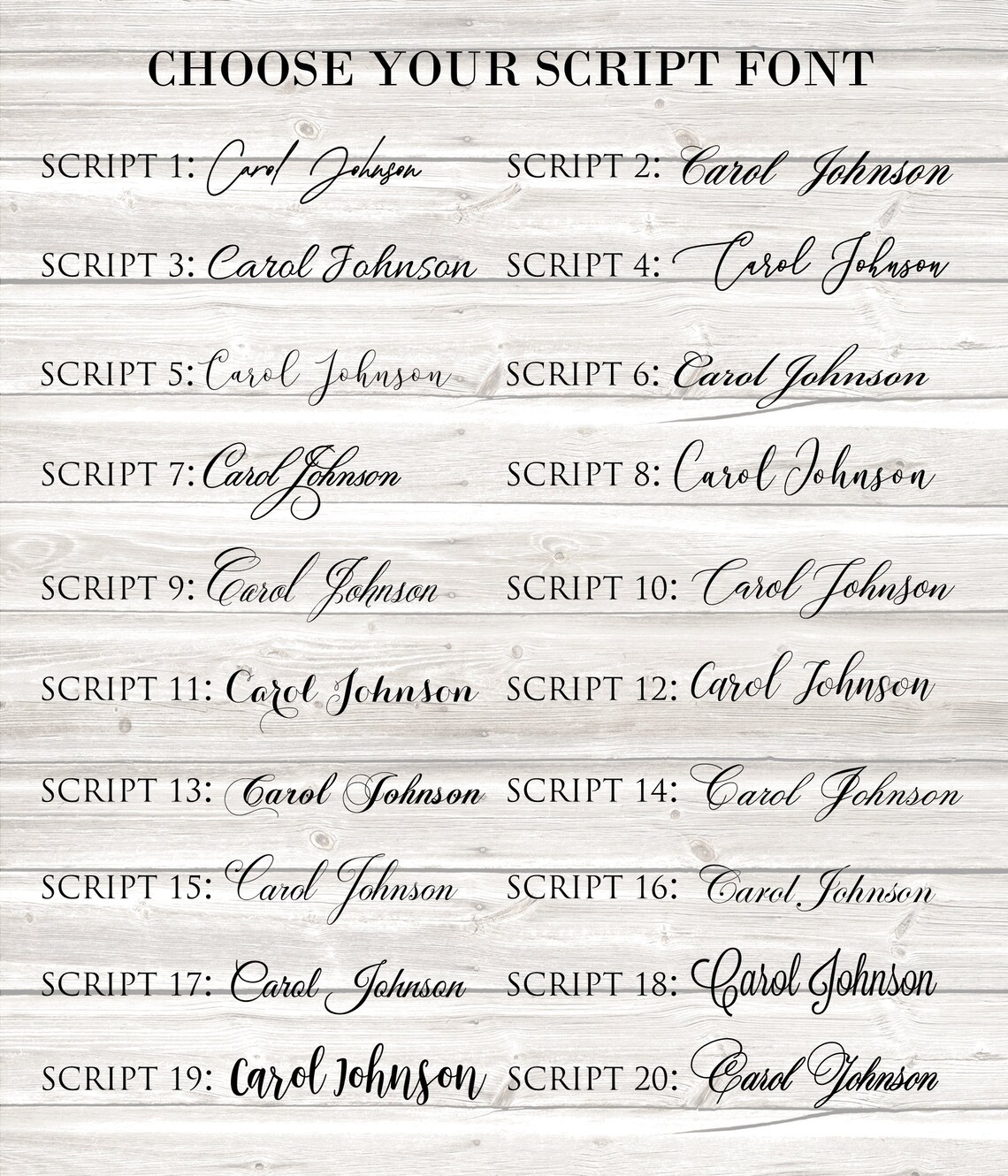 PRINTED Place Cards With Custom Fonts and Colors Custom Place - Etsy