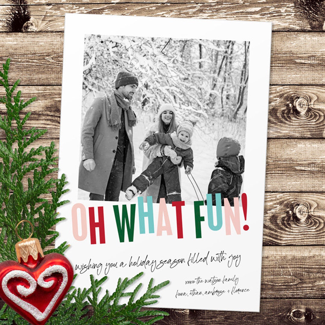 Custom Photo Holiday Cards and Christmas Photo Cards Printed - Etsy