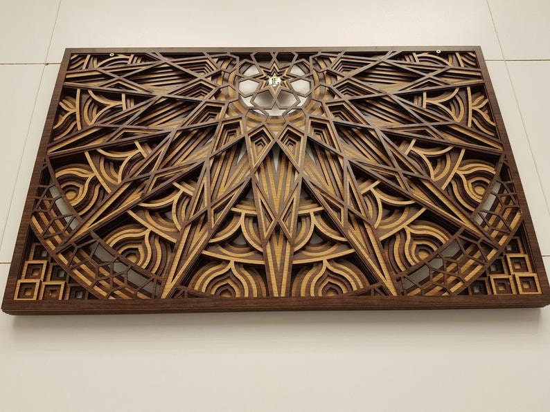 Mural. Vector dxf, cdr for CNC, vector file, digital vector art, cnc ...