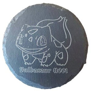 Custom Pokemon Coaster / Slate Engraved Gift / Pokeball // Anniversary ...