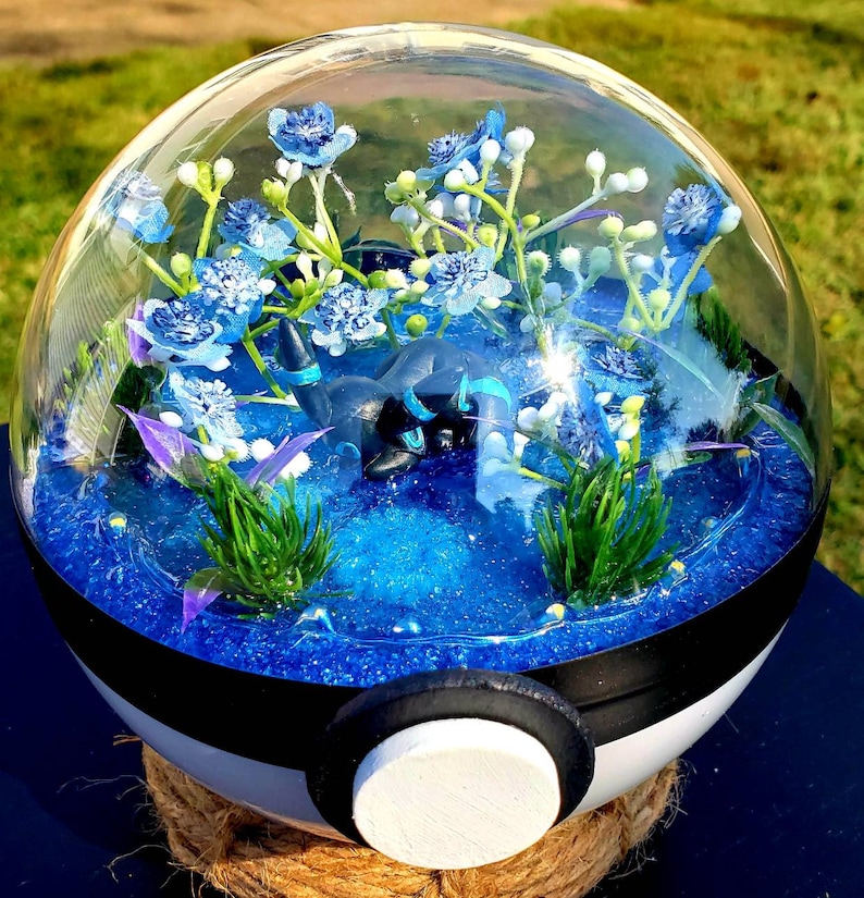 Pokemon Terrarium Extra Large / Vaporeon / Pokeball / Diorama - Etsy