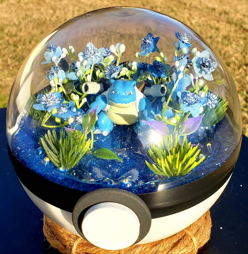 Pokemon Terrarium Extra Large / Vaporeon / Pokeball / Diorama - Etsy