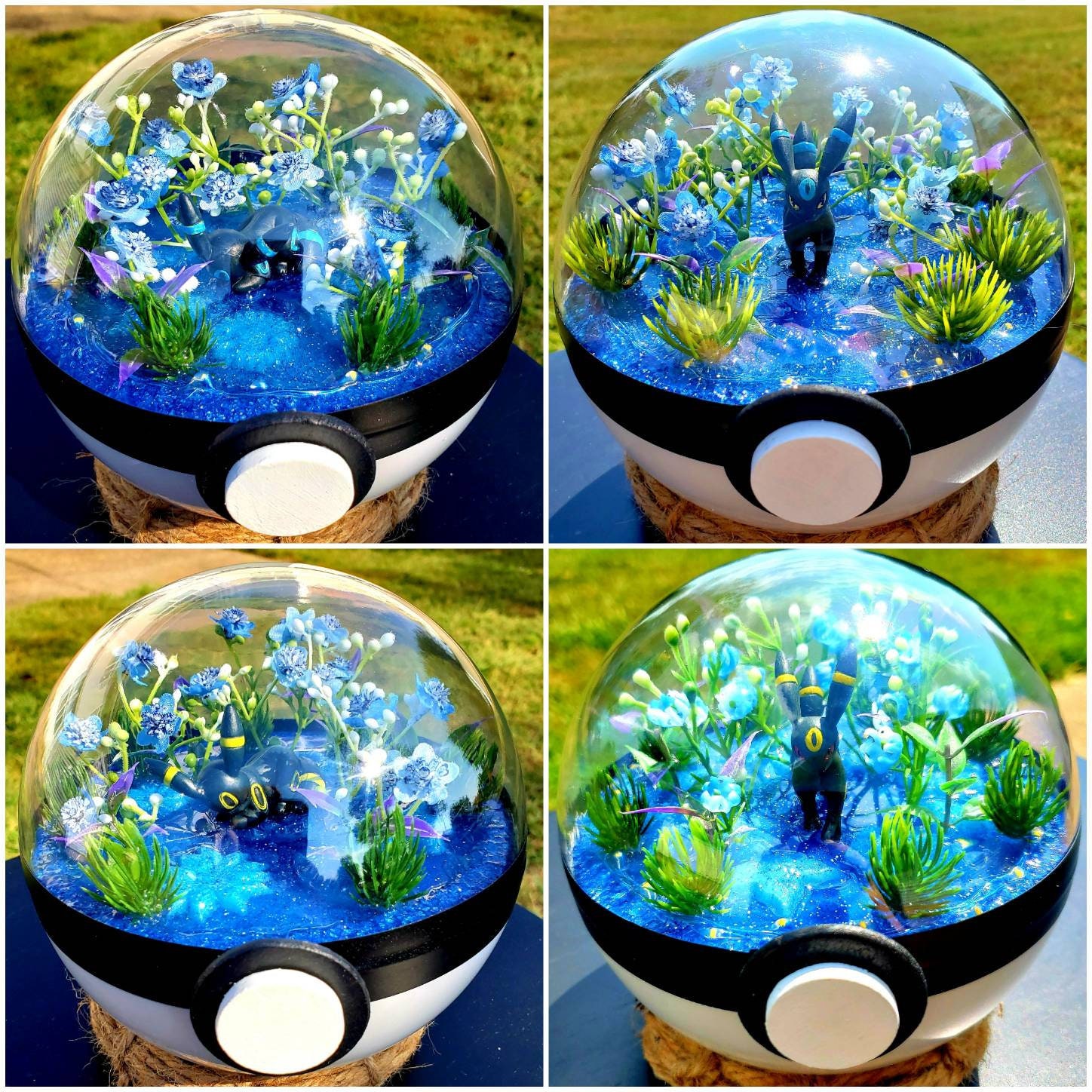 Pokemon Terrarium Extra Large / Vaporeon / Pokeball / Diorama - Etsy