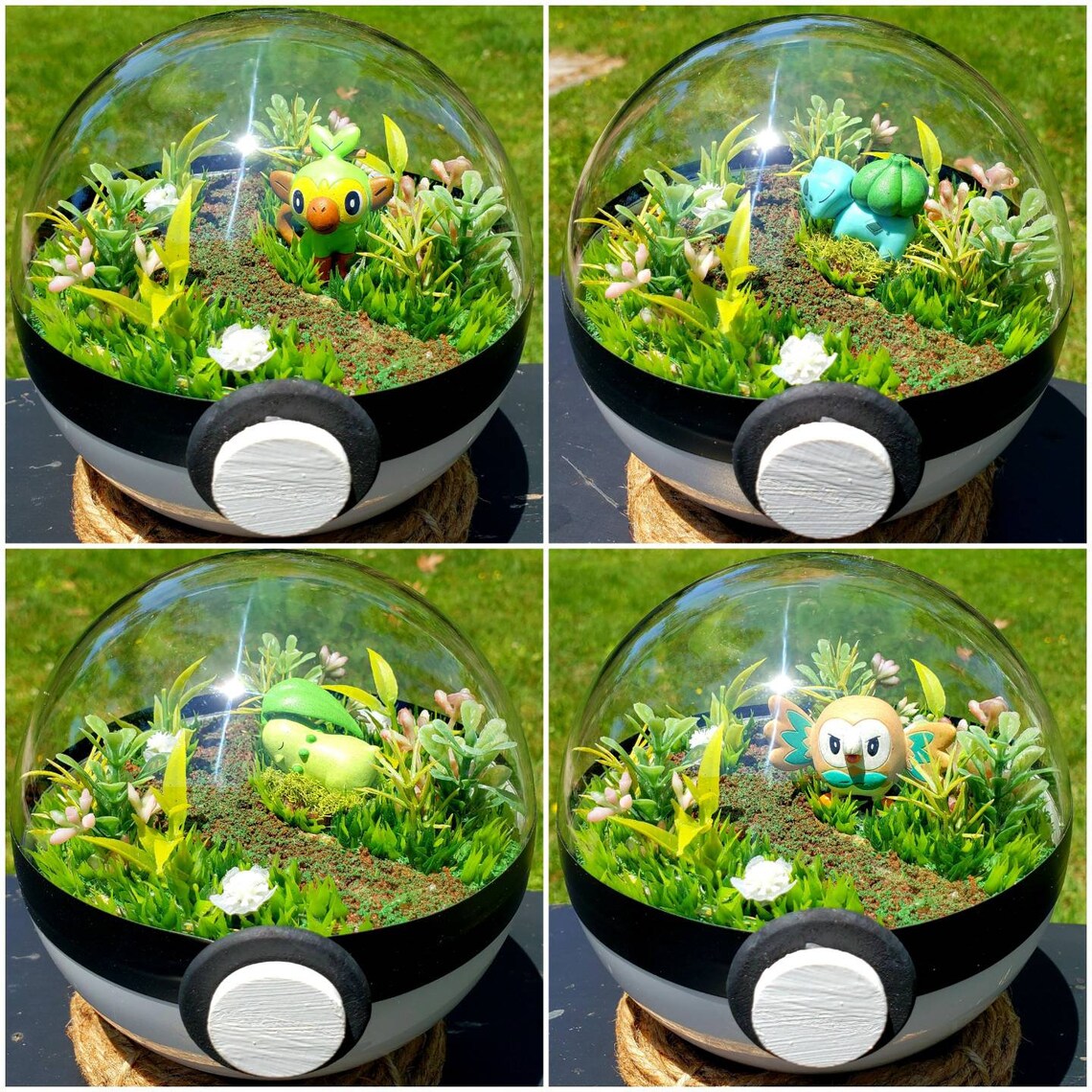 Pokemon Terrarium Extra Large / Bulbasaur / Pokeball Diorama / - Etsy