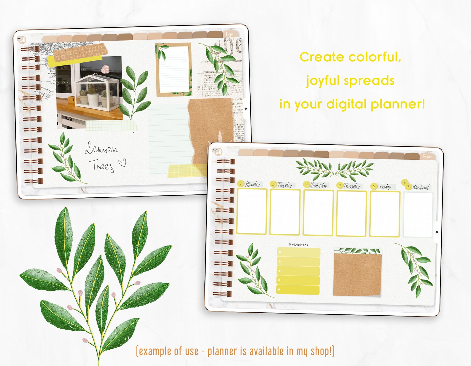 Goodnotes 5 Digital Stickers PNG Lemon Junk Journal - Etsy