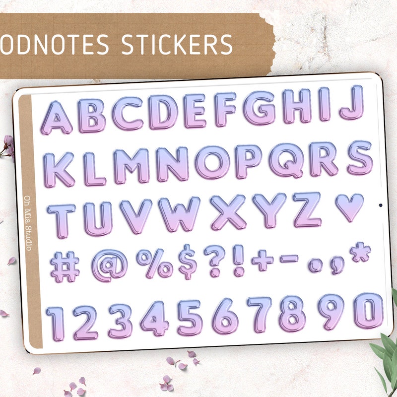 Digital Alphabet - Etsy