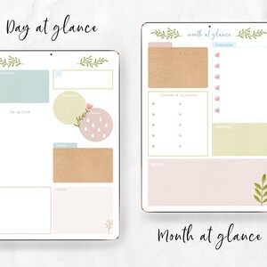 Digital Planner Pre-made Insert Stickers, Spring Vibes Edition. Weekly ...