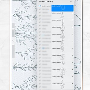 Procreate Stamp Brushes, Delicate Botanical Elements. Digital Brushes ...
