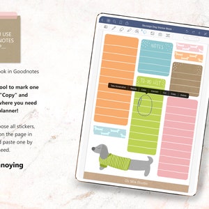 Cute Dogs Clip Art and Digital Stickers PNG Goodnotes 5 - Etsy