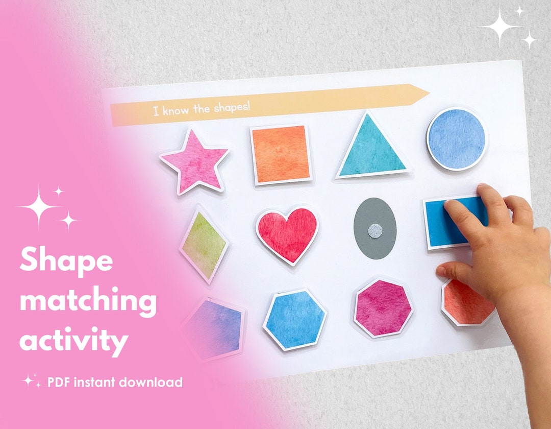 Fun and Educational Shape Matching Busy Book for Toddlers | Shape Quest ...