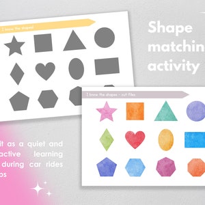 Fun and Educational Shape Matching Busy Book for Toddlers | Shape Quest ...