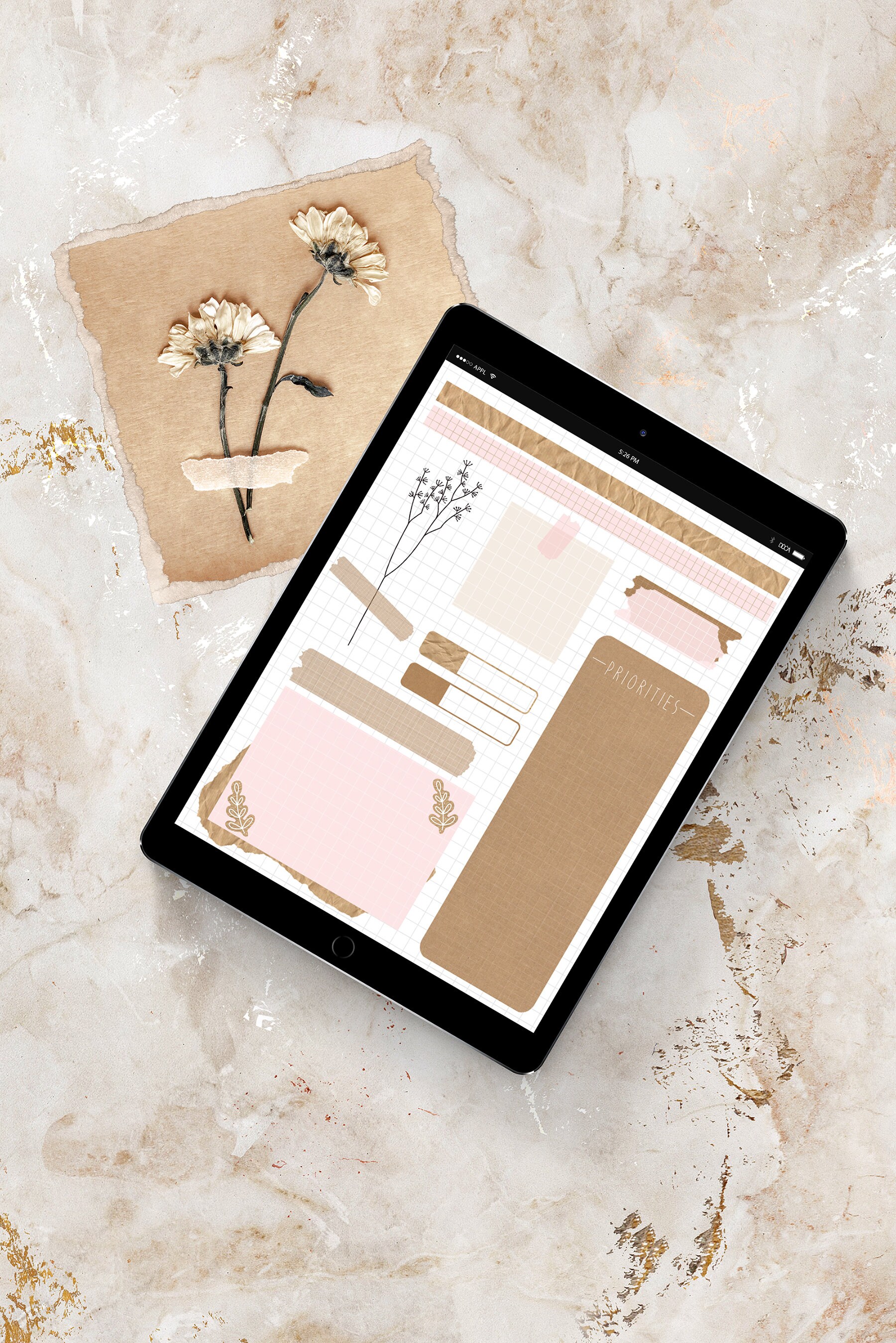 Digital Kraft Paper Stickers PNG pre-cropped for Goodnotes - Etsy