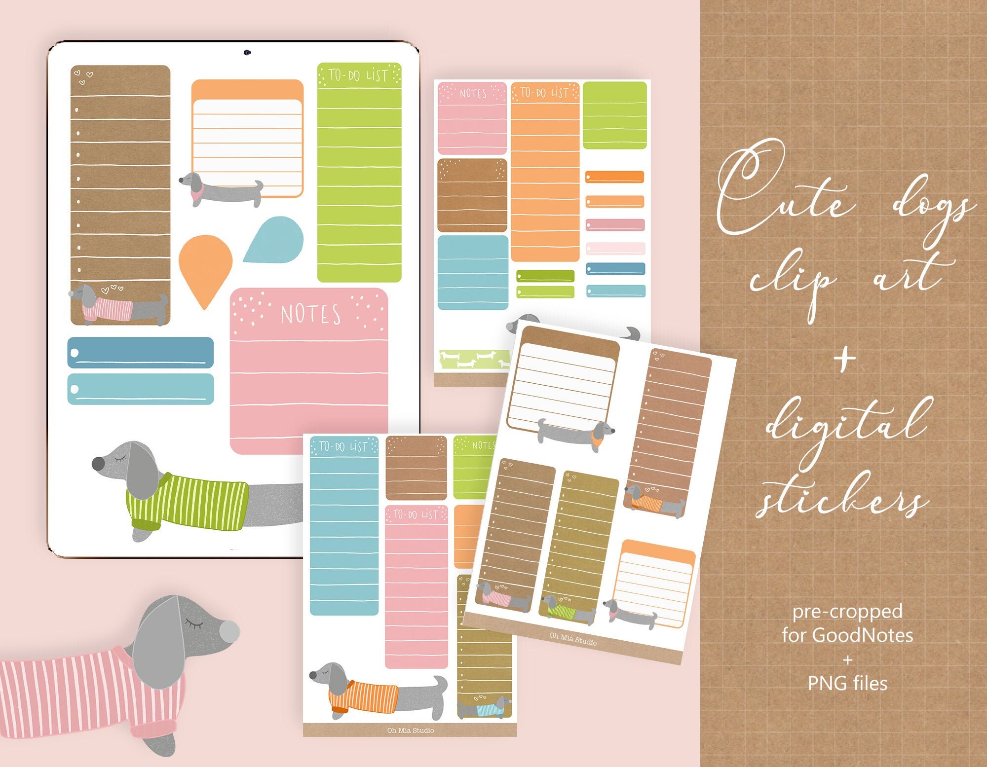 Digital Stickers Bundle Funny Stickers Pre-cropped for | Etsy