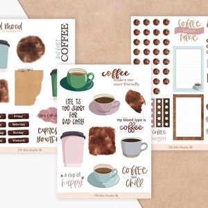 Coffee Digital Stickers. Goodnotes PNG Stickers for Coffee Lover. Ffee ...