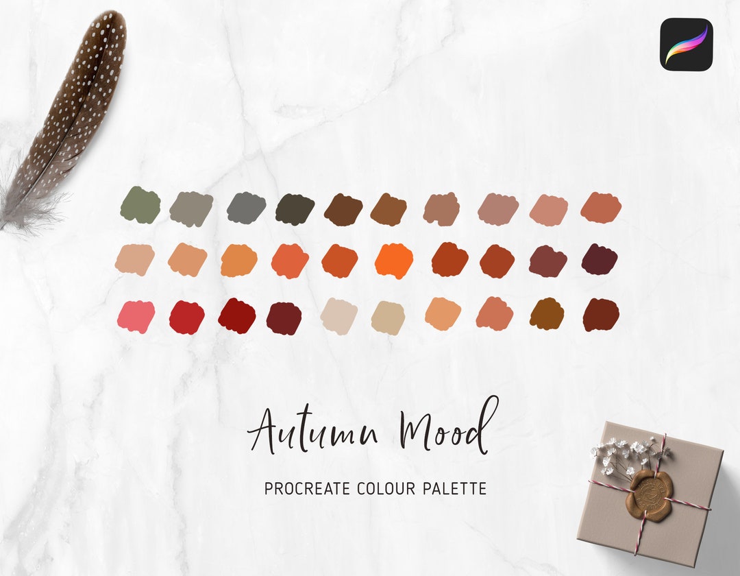 PROCREATE Autumn Color Palette | Perfect Autumn Mood Colours | iPad ...