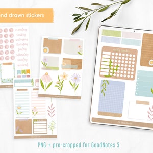 Spring Digital Stickers Full Kit, Daily and Monthly. Precropped for ...
