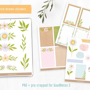 Spring Digital Stickers Full Kit, Daily and Monthly. Precropped for ...