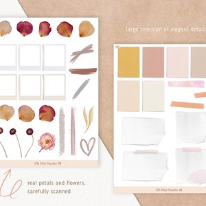 Mood Board Digital Stickers. PNG Goodnotes 5. Digital Planner Stickers ...