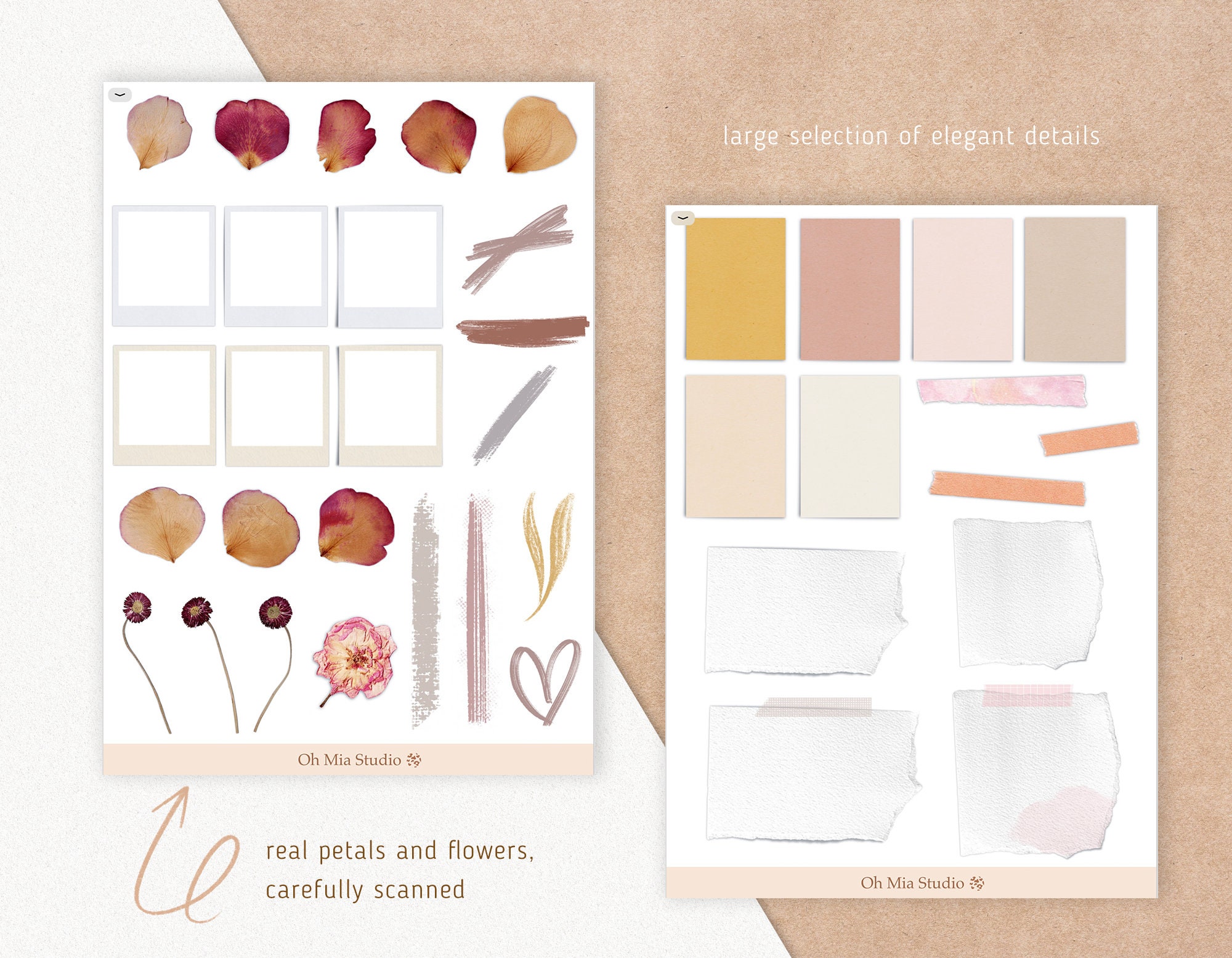 Mood Board Digital Stickers. PNG Goodnotes 5. Digital | Etsy