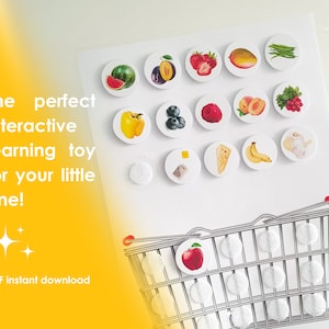 Toddler's First Grocery List - Interactive Learning Toy | Shopping List ...