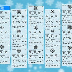 100 Procreate Snowflake Brush BUNDLE Stamp Brushes and Patterns ...