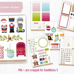 Christmas Digital Stickers for Goodnotes 5 and Other Digital Planners ...