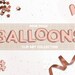 Rose Gold Foil Balloons Clip Art Set Rose Gold Alphabet - Etsy