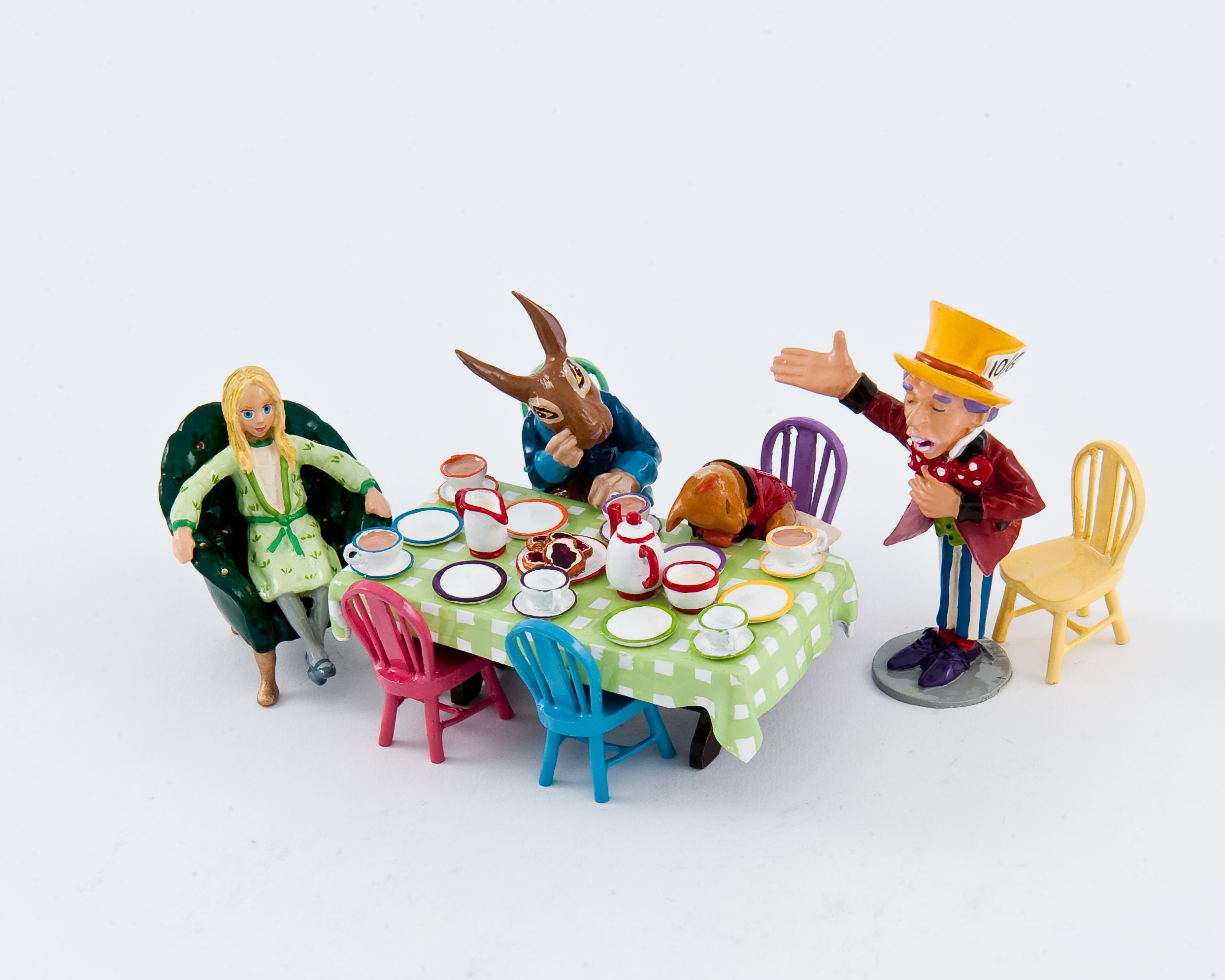 Mad Hatter's Tea Party Miniature Set - Etsy