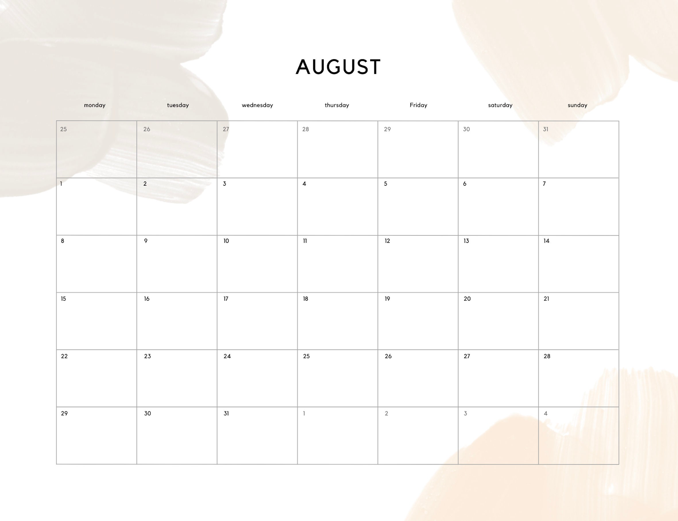 Printable Calender - Etsy