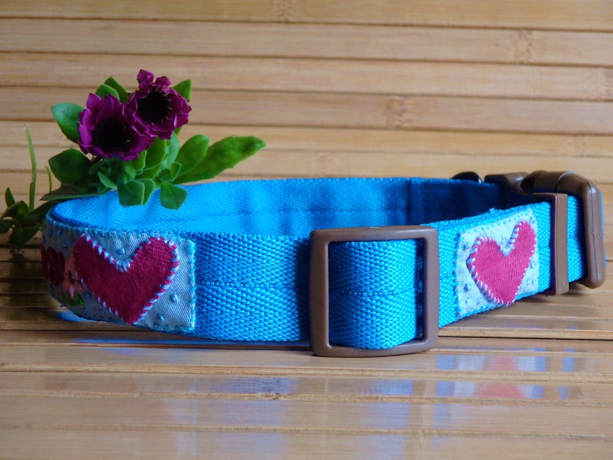 Dog Name Collar Dog Name Tag Collar Dog ID Collar | Etsy