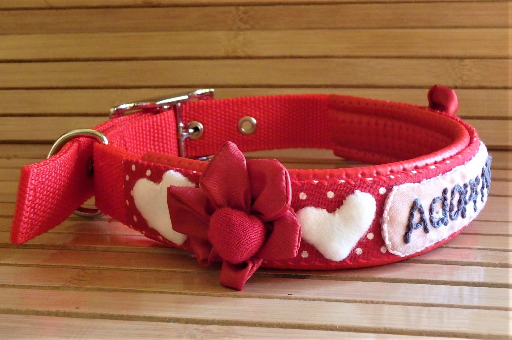 Adopt Me Collar Dog Birthday Collar Dog Gift Dog Name | Etsy