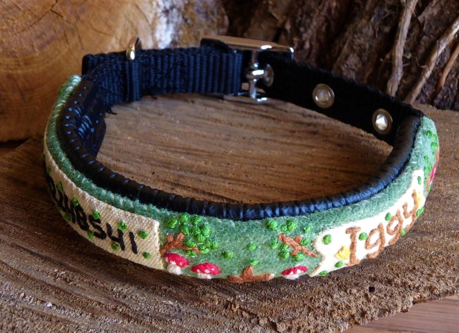 Dog Name Collar Dog ID Collar Personalized Dog Collar Dog | Etsy