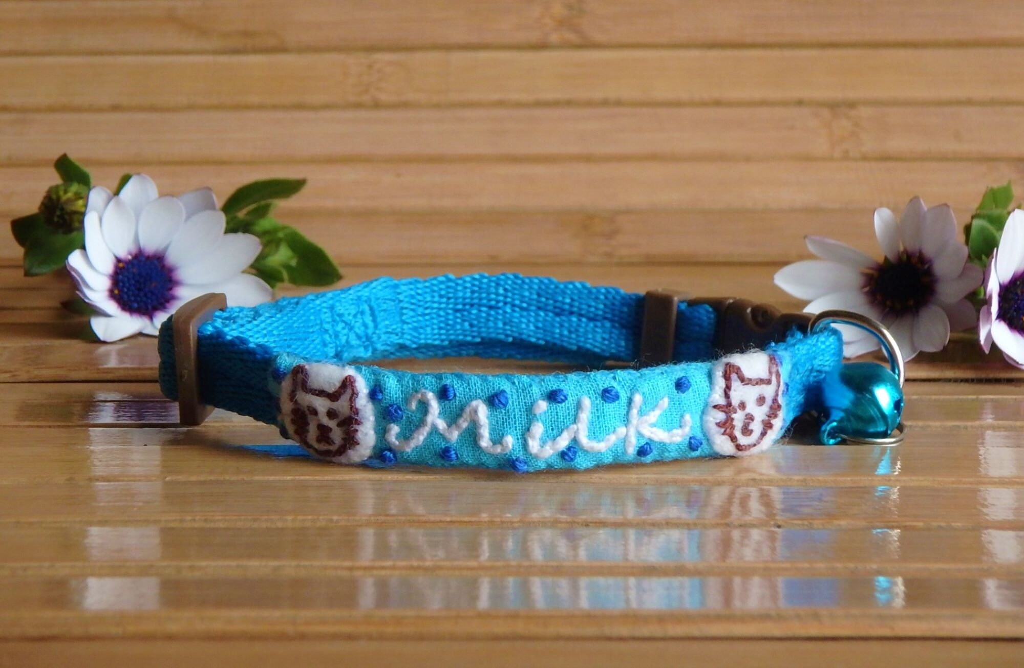 Cat Name Collar Cat Name Tag Cat ID Collar Personalized Cat - Etsy