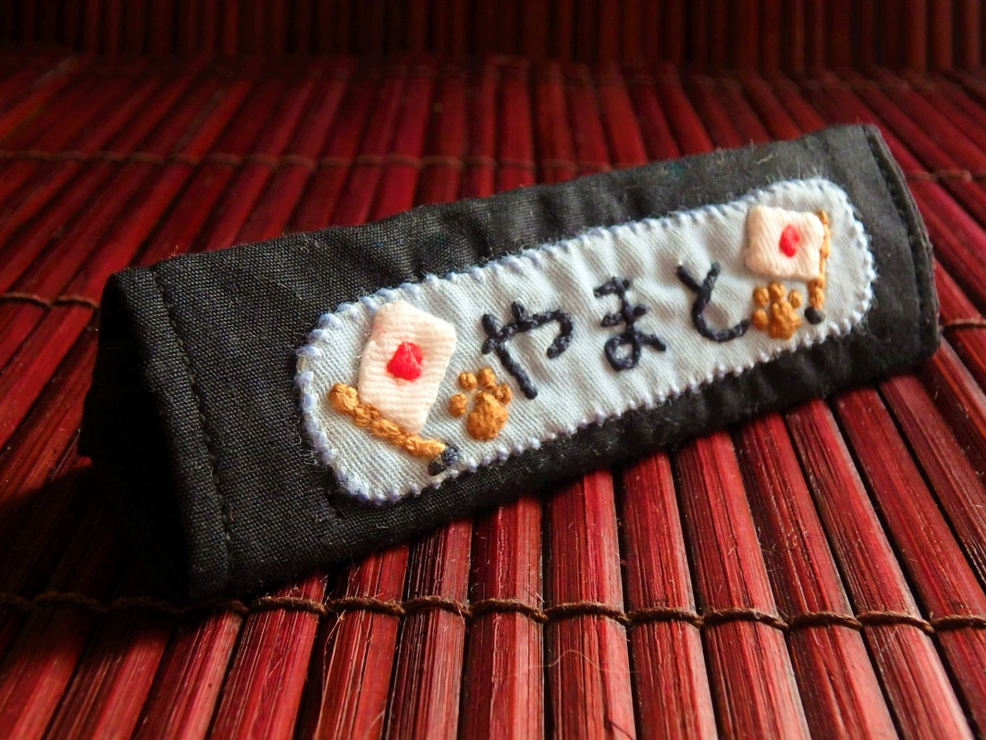 Japanese Dog Name Tag Velcro Dog ID Tag Japanese Dog Collar - Etsy UK