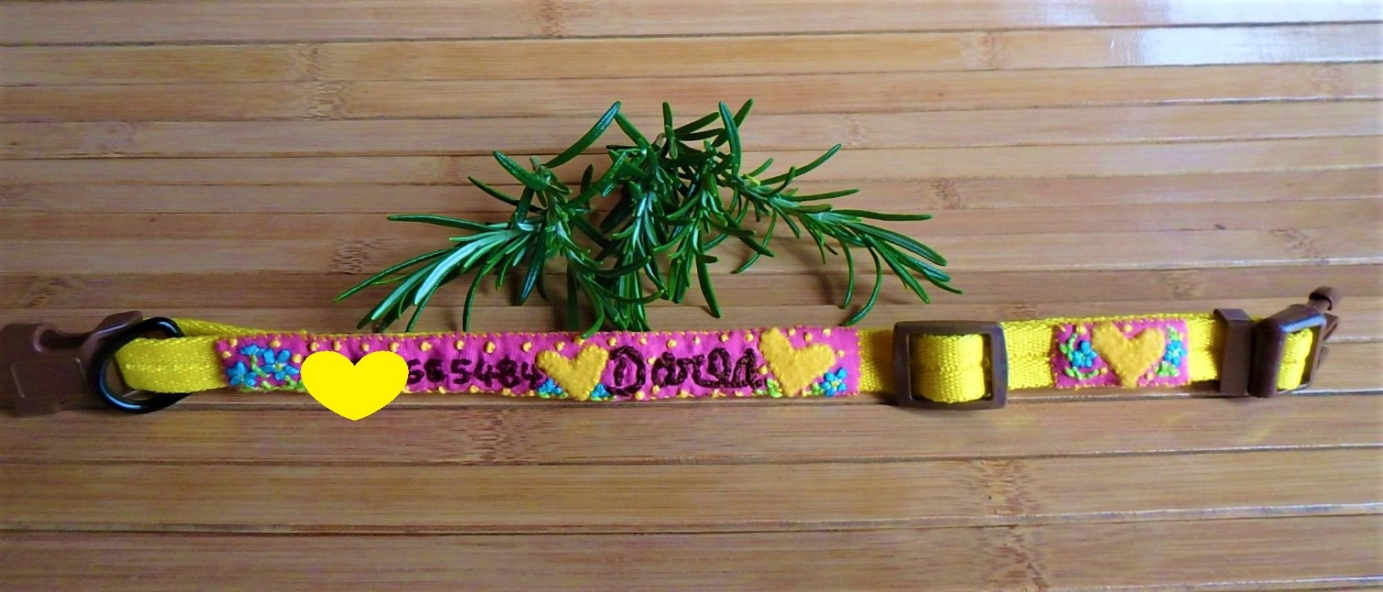 Dog Name Collar Dog Name Tag Dog ID Collar Personalized Dog - Etsy