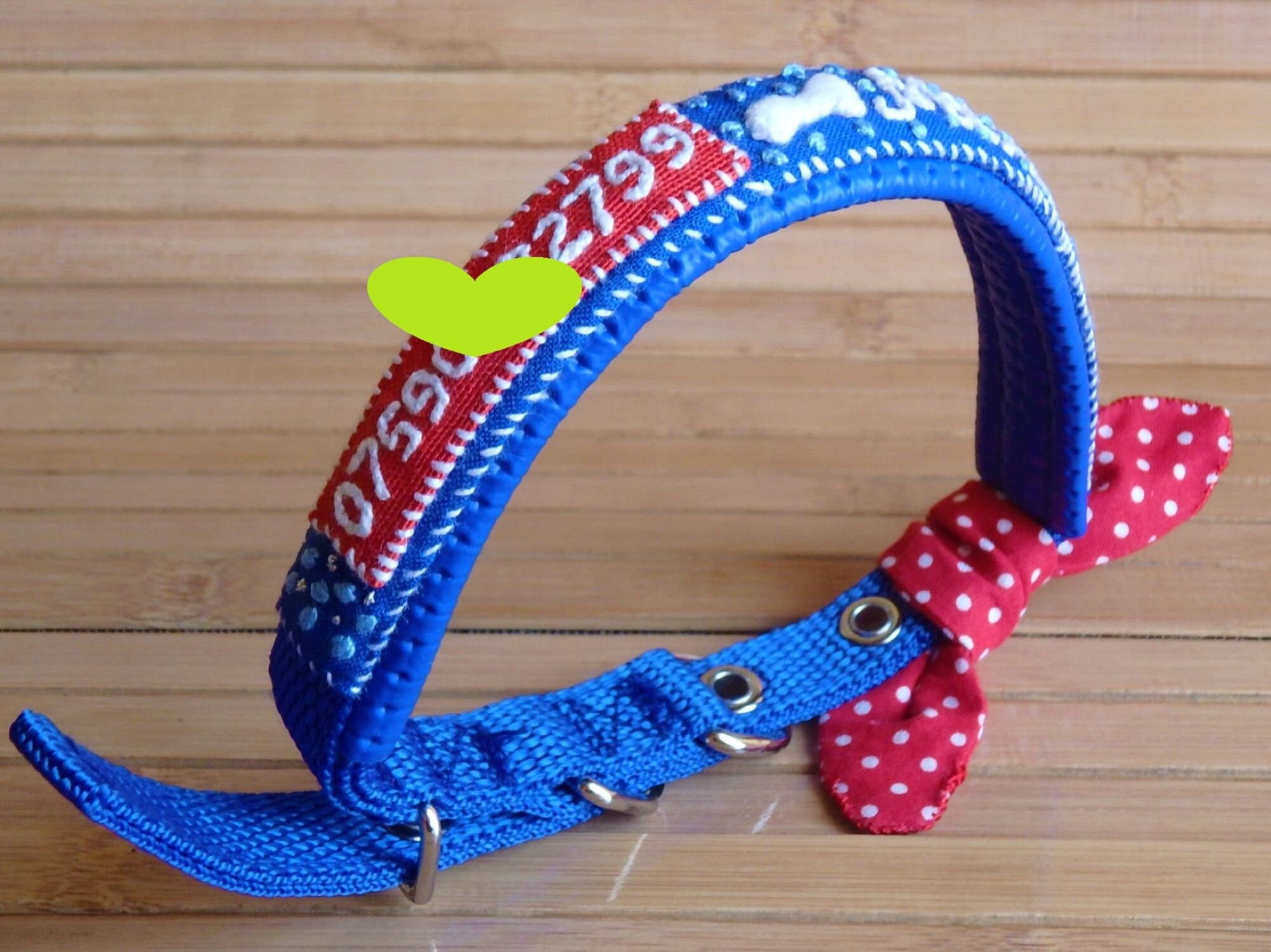 Dog Name Collar Dog Name Tag Collar Dog ID Collar - Etsy