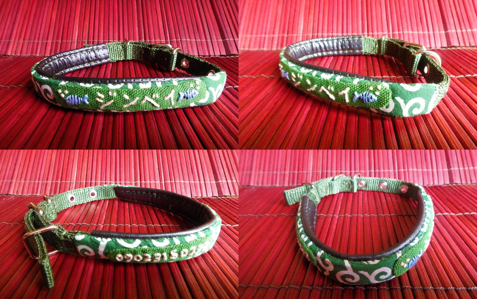 Japanese Dog Collar Japanese Cat Collar Karakusa Dog Collar - Etsy UK