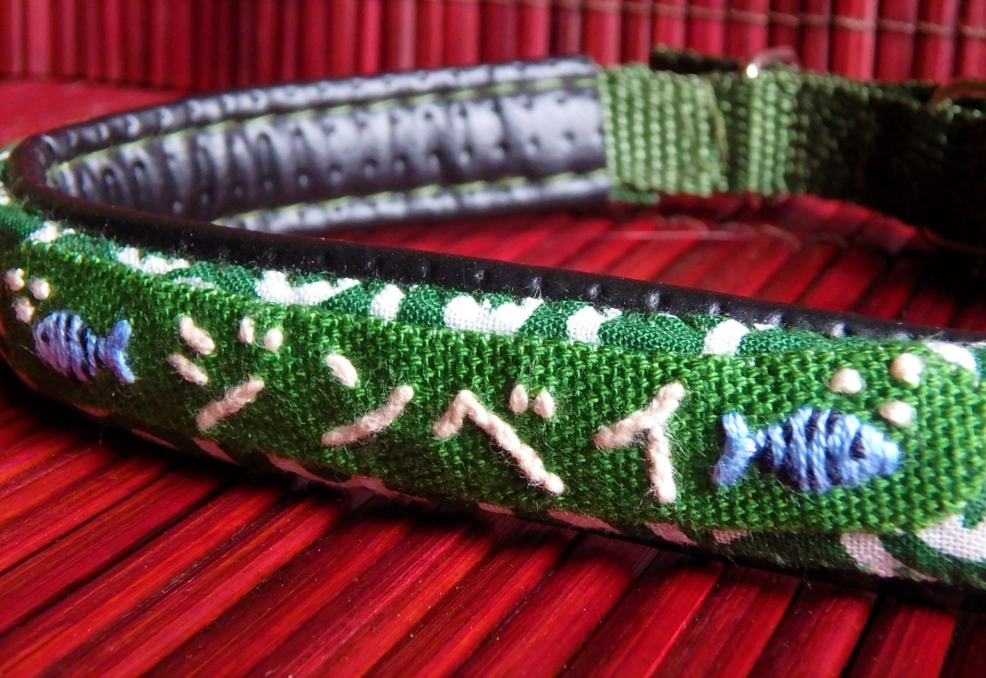 Japanese Karakusa Dog Collar, Cat Collar, Shiba Inu Bandana - Etsy UK