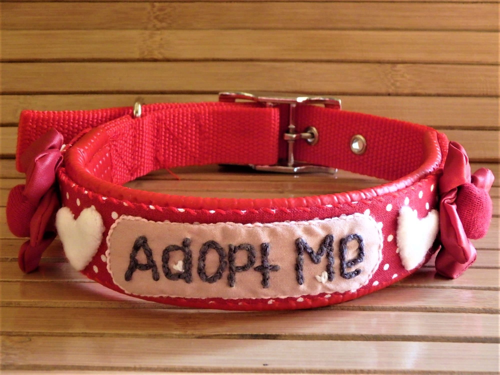 Adopt Me Collar Dog Birthday Collar Dog Gift Dog Name | Etsy
