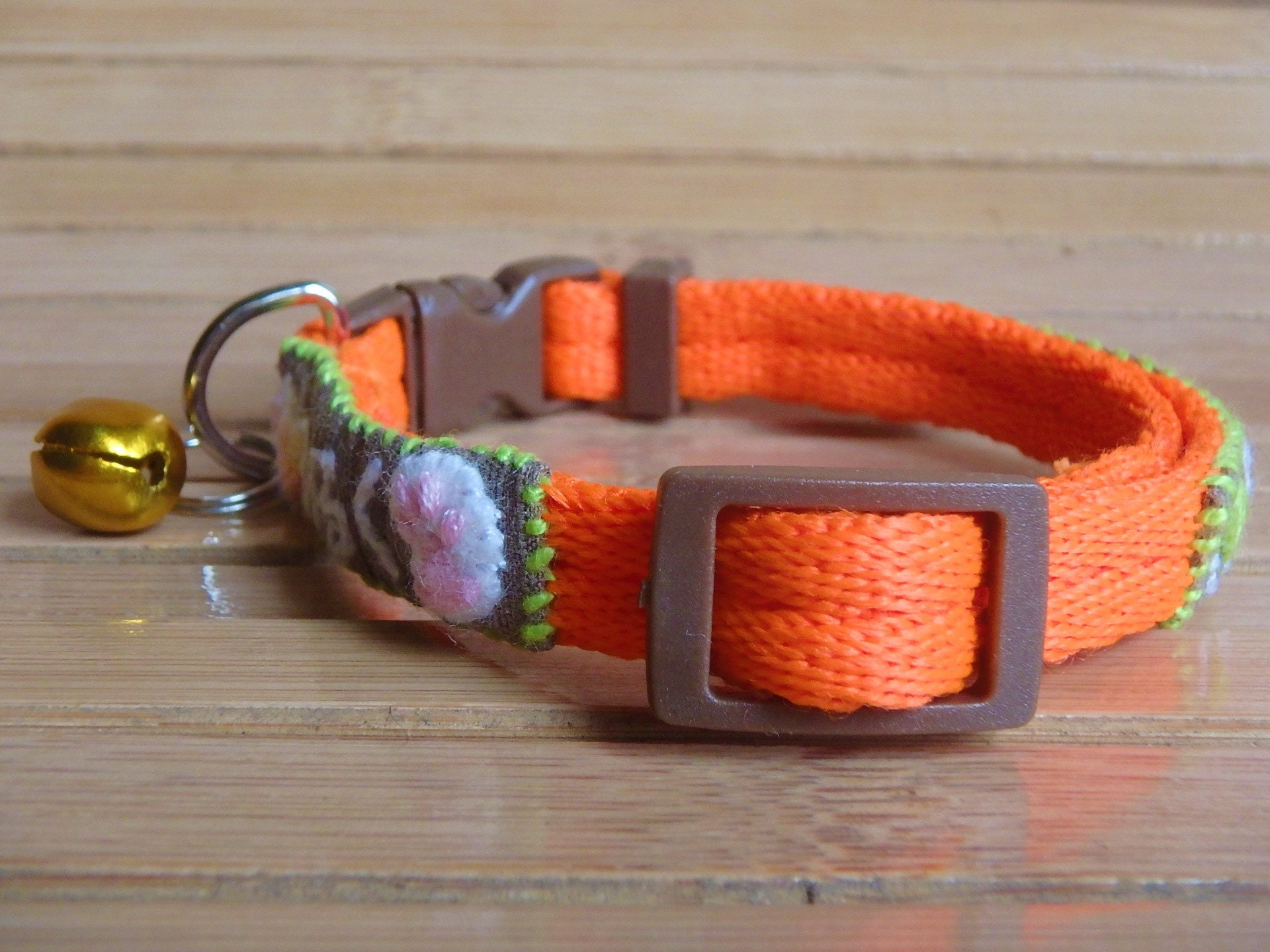 Cat Name Collar Personalized Name and Phone Number. Hand - Etsy