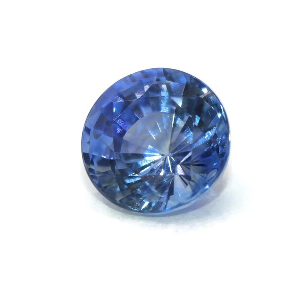 Round Blue Sapphire - Etsy
