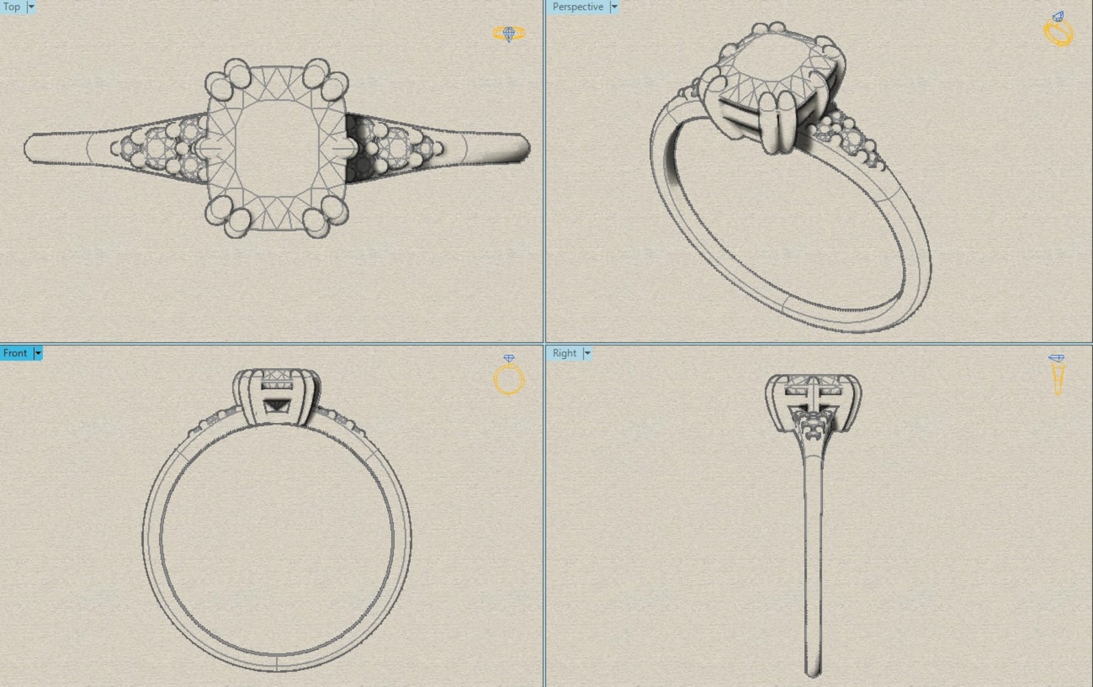 Custom Ring Design 3d Cad Design Ring Design Engagement Ring Etsy