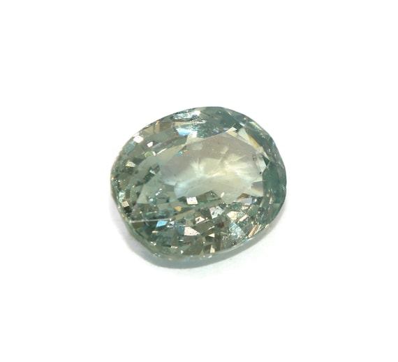 Pastel Green Sapphire Oval Shape 2.45 Carat 9 Mm by 7 Mm | Etsy
