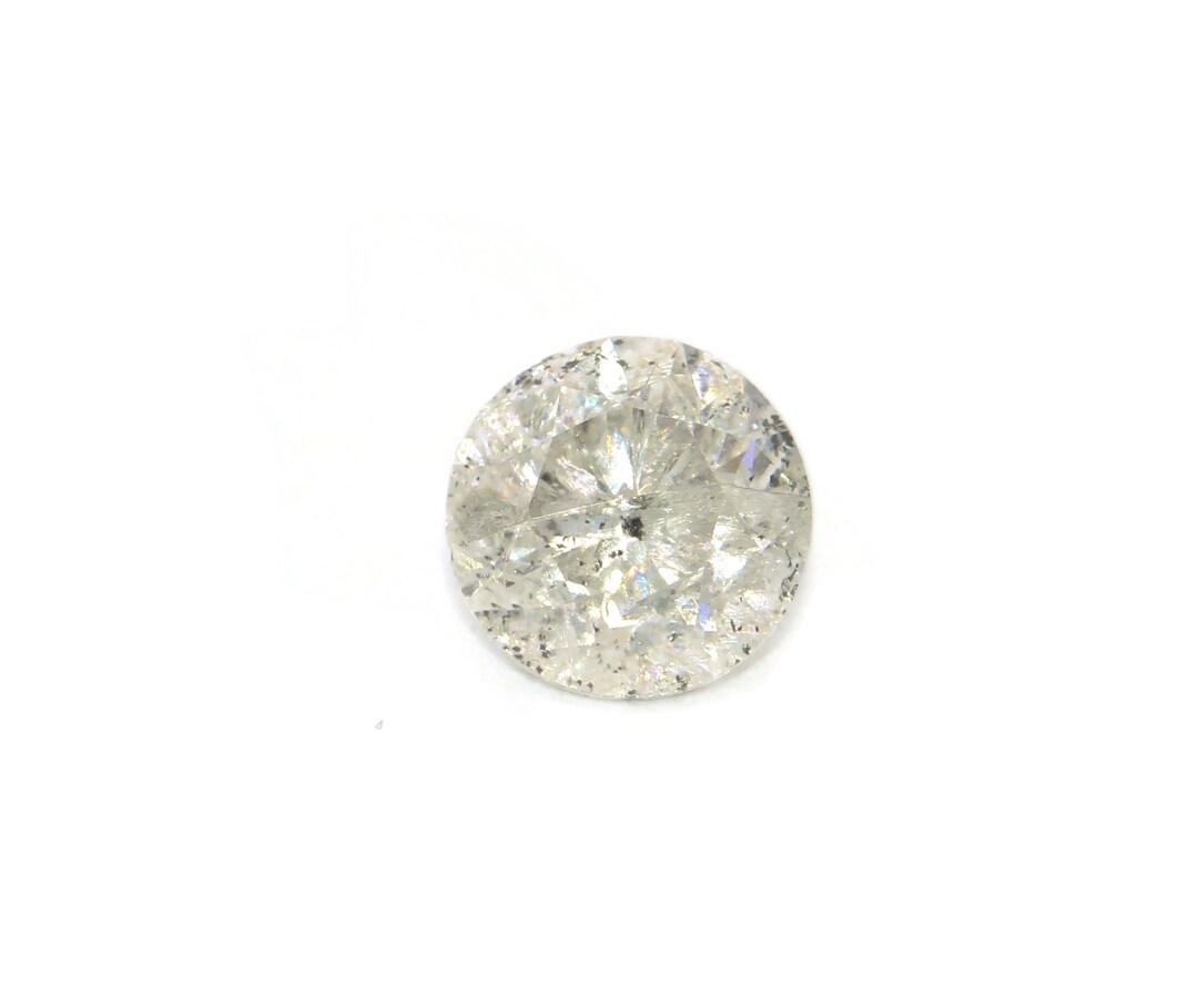 5 mm Celestial Sal y Pimienta Diamante Natural Brillante Suelto Forma ...