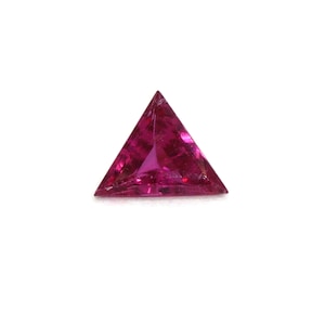 Triangle Rubellite Natural Tourmaline Gemstones Loose - Etsy