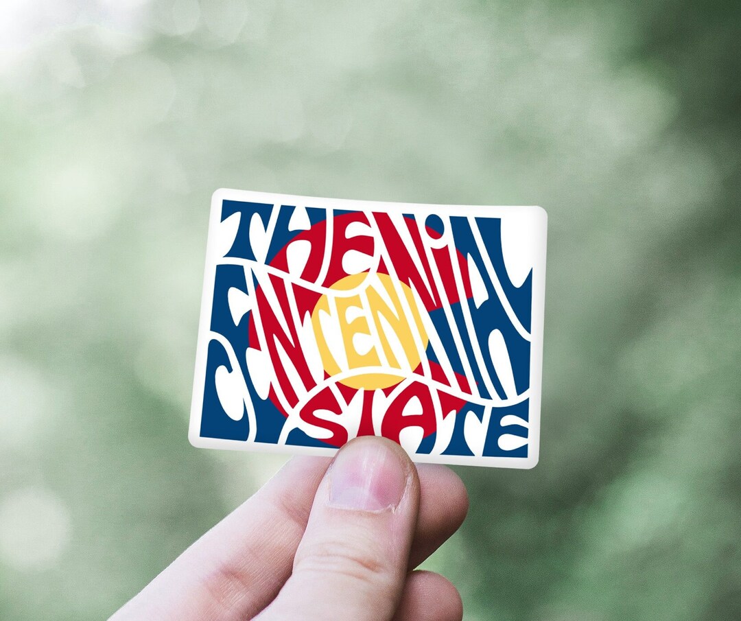 Colorado Nickname Sticker, State of Colorado Decal, the Centennial ...