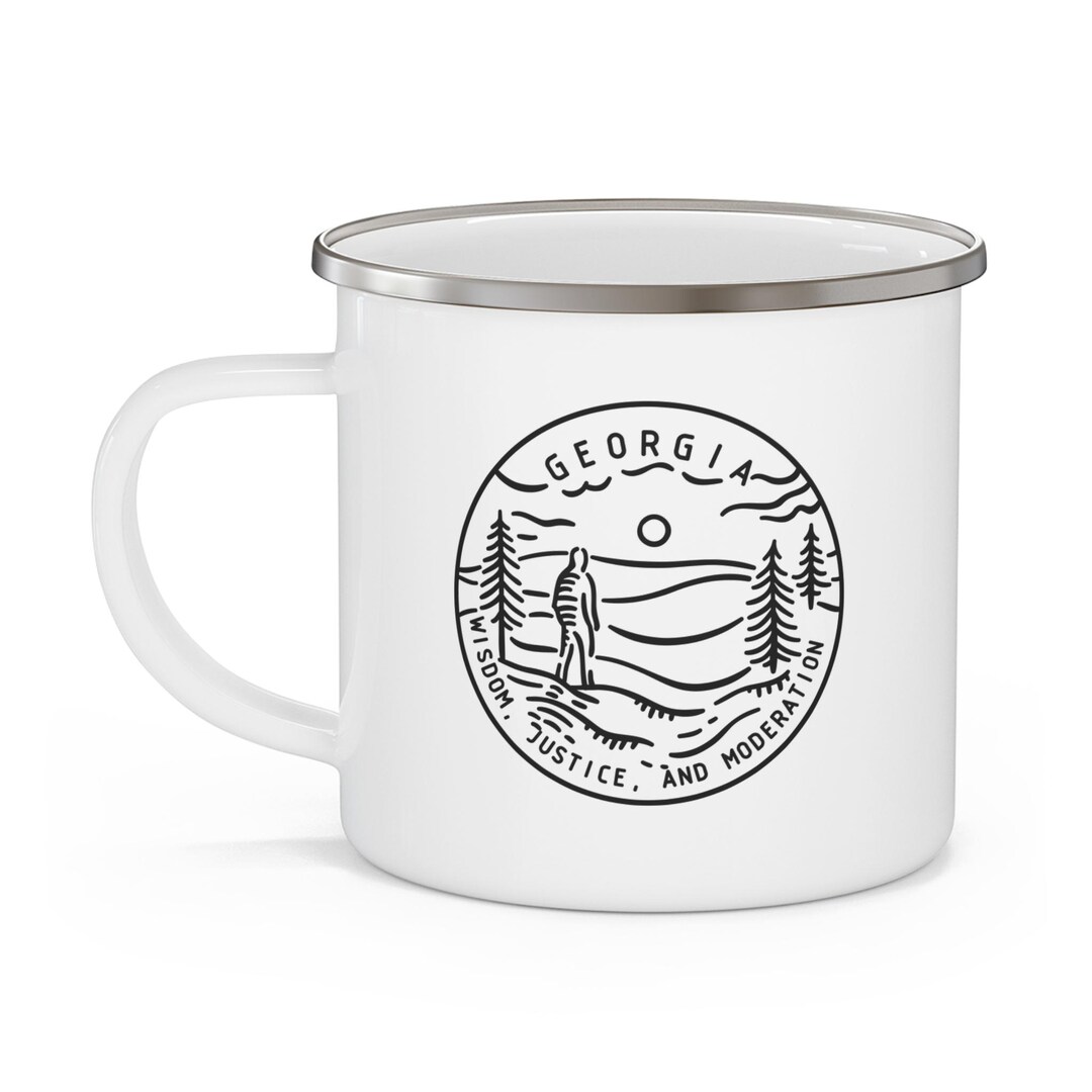 Georgia State Motto Enamel Camping Mug - Etsy